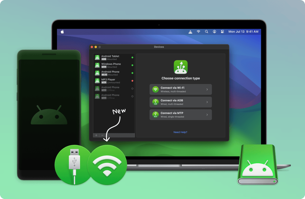 Connect Android to Mac easily | MacDroid app